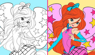 PRINT & COLOR - Winx Season 8 Cosmix + Kiko + Twinkly - Winx Club All
