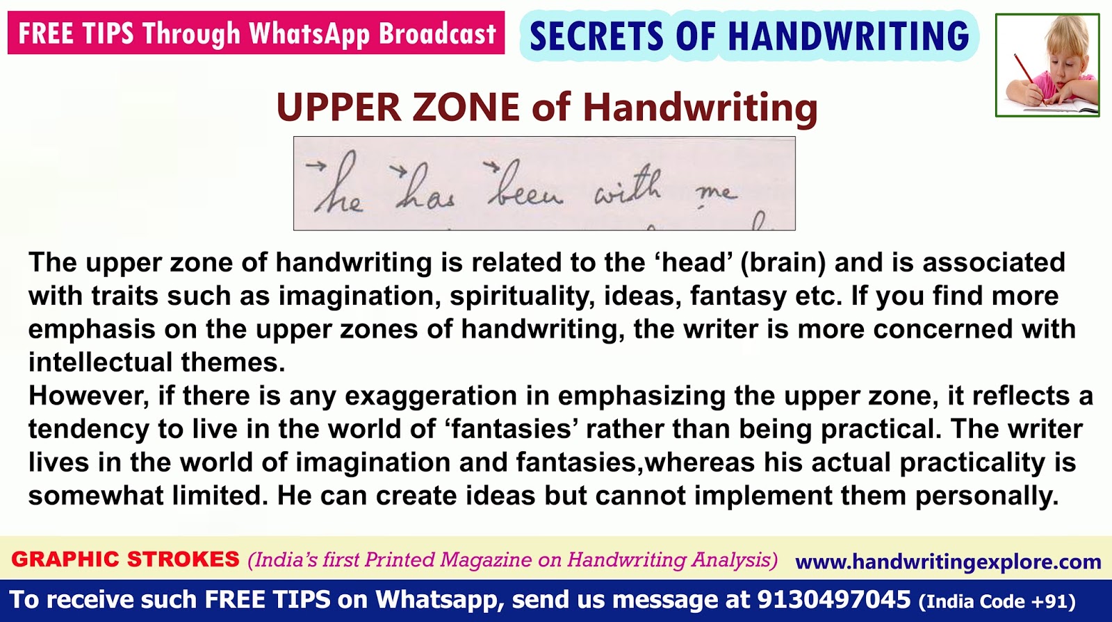Handwriting Analysis Upper Zone Of Handwriting Handwriting Analysis Upper Zone Of Handwriting