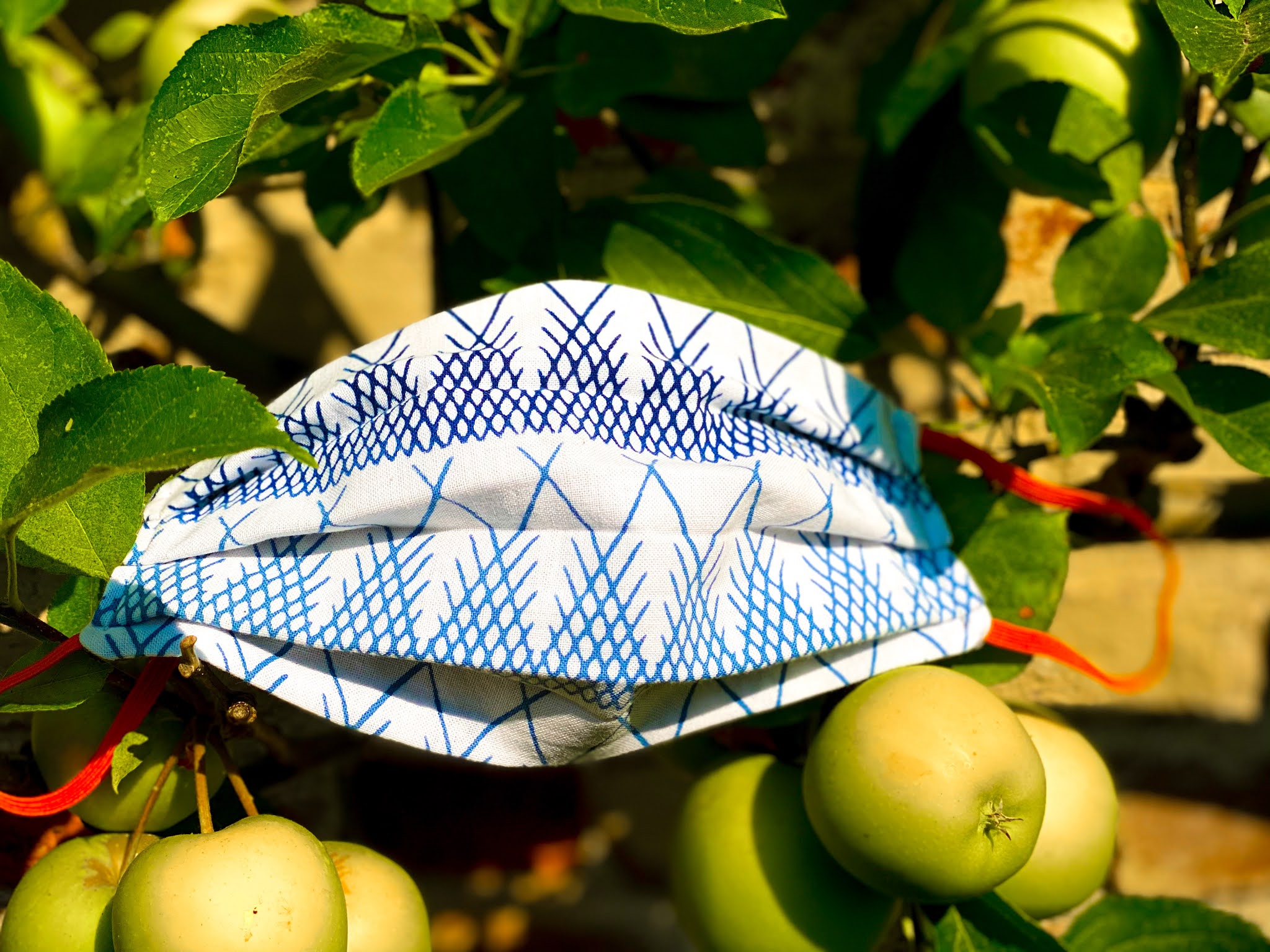 My Original & Extraordinary Apple + Tenugui Textile Face Mask Tree