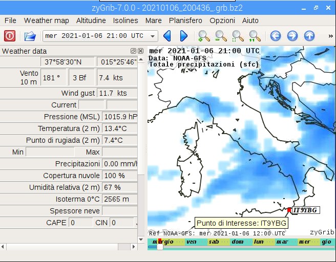 ZyGrib (grib file, weather data visualization) on RaspberryPi 2