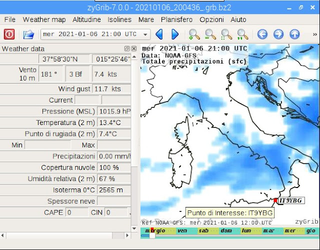 ZyGrib (grib file, weather data visualization) on RaspberryPi 2