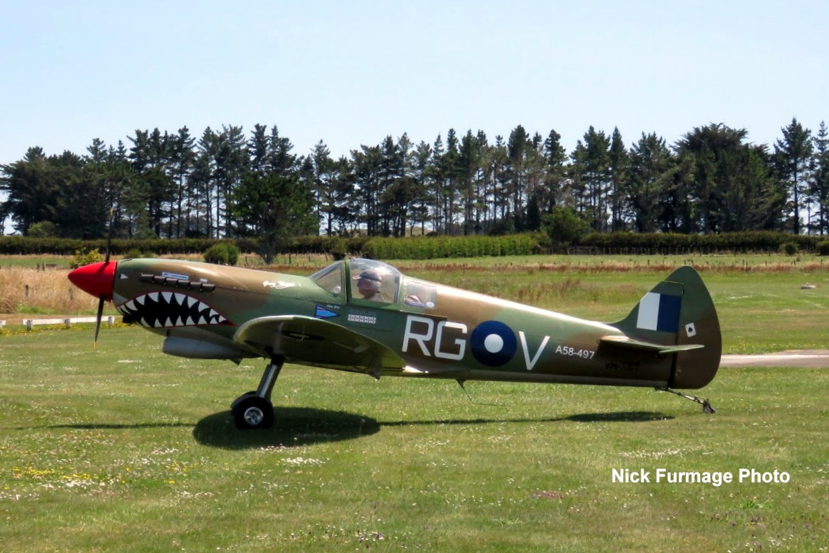 NZ Civil Aircraft: Mk 25 Spitfire Flying Again at Stratford