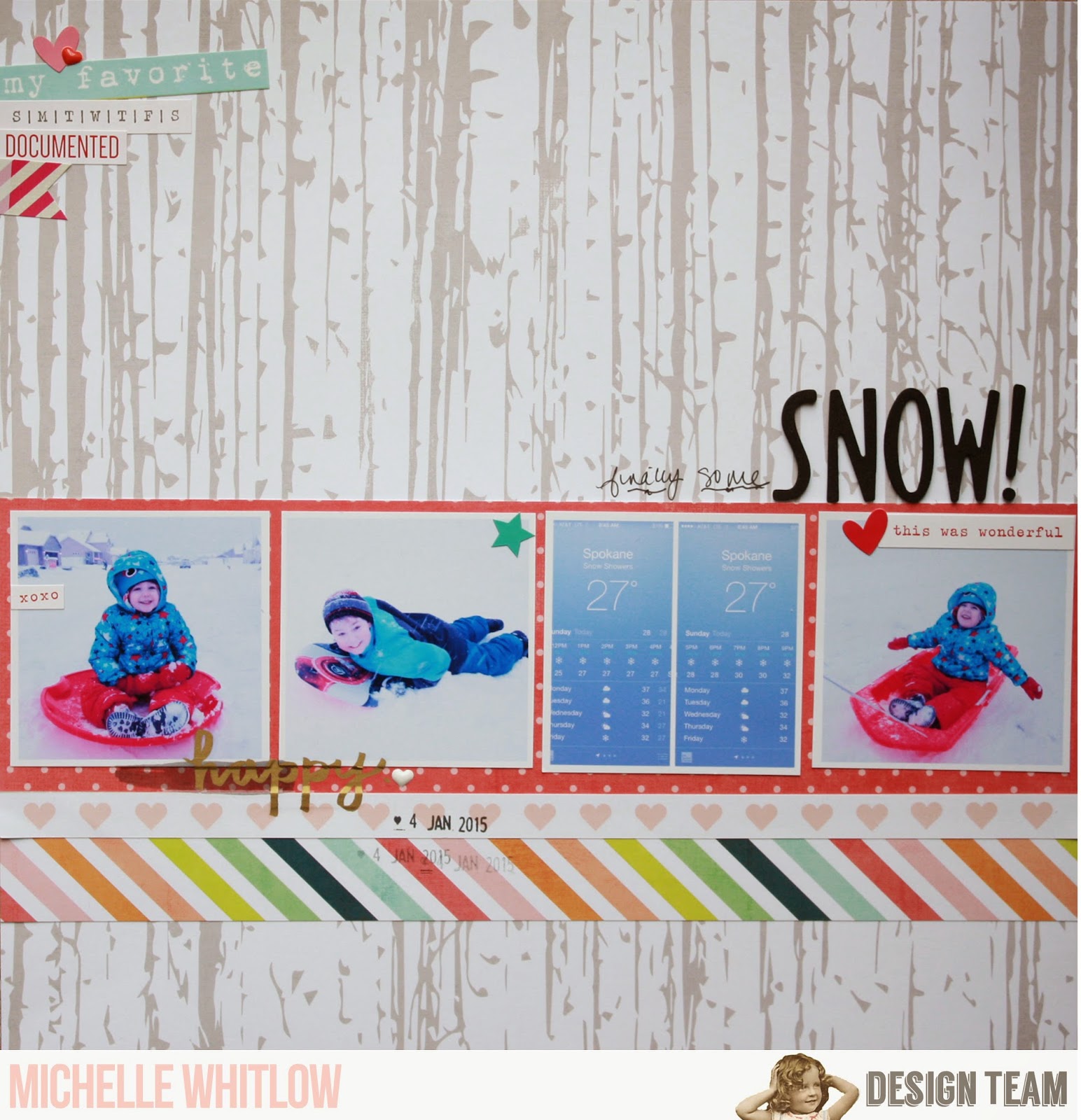 NoelMignon.com Layouts and Projects: finally some SNOW!