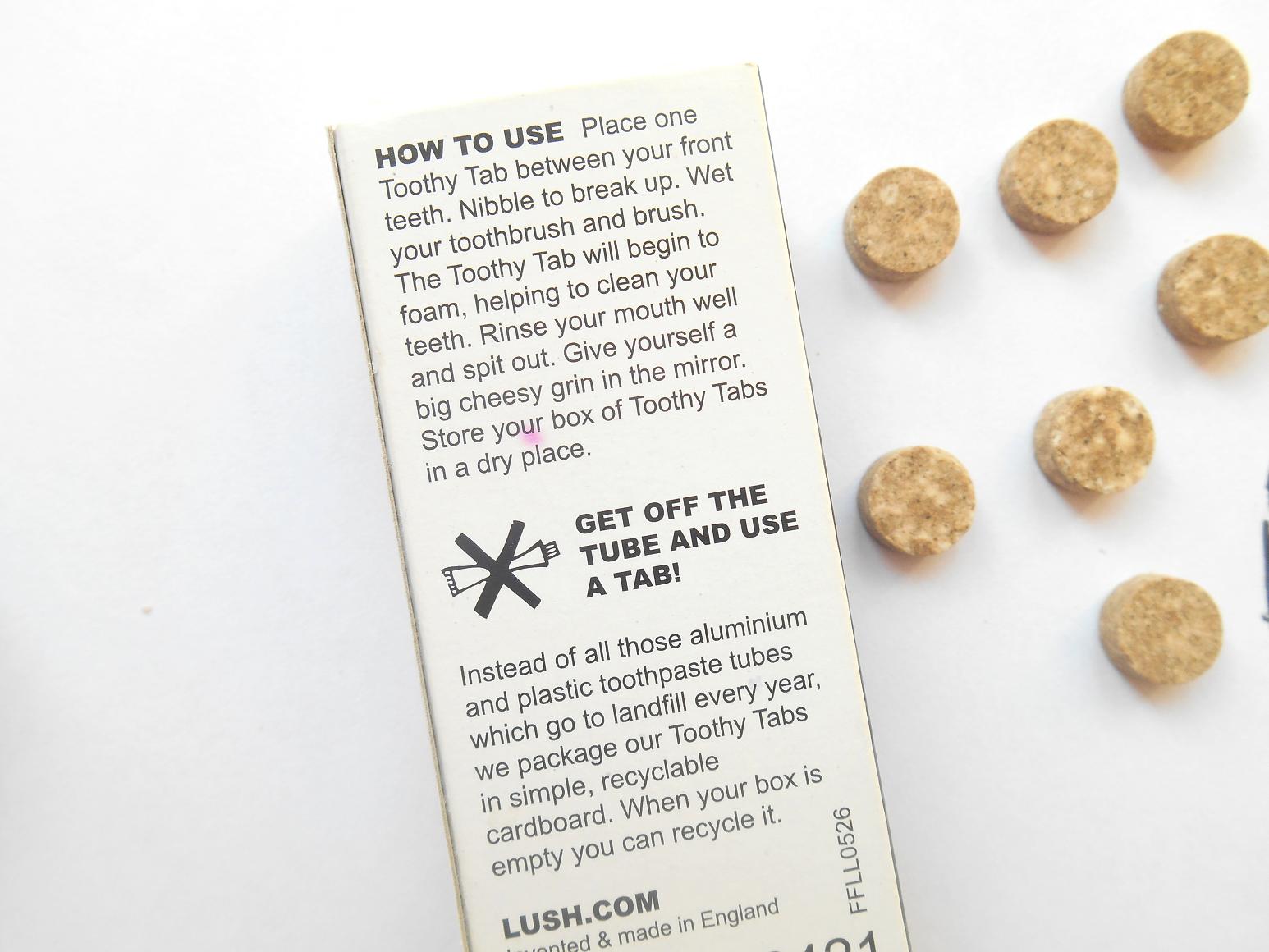 LUSH Toothy Tabs in 'Atomic': Review ~ Beauty Tips