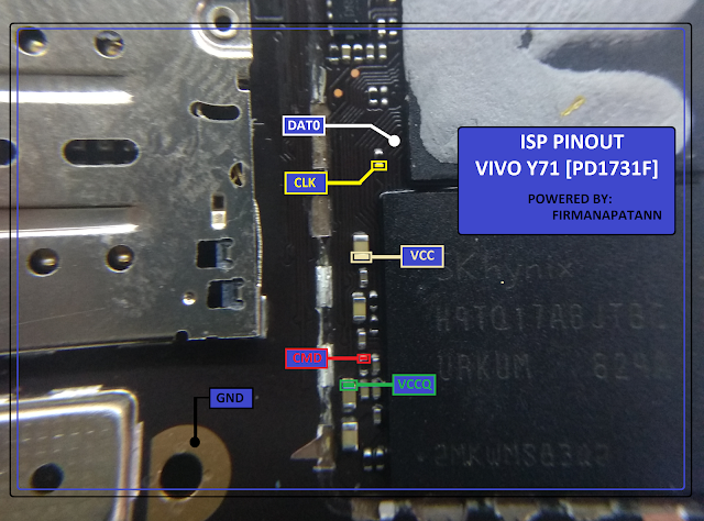 ISP PINOUT VIVO Y71 | PD1731F