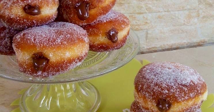 Berlinesas de chocolate