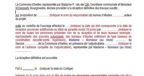5 modèles pv de réception définitive des travaux word et pdf gratuit