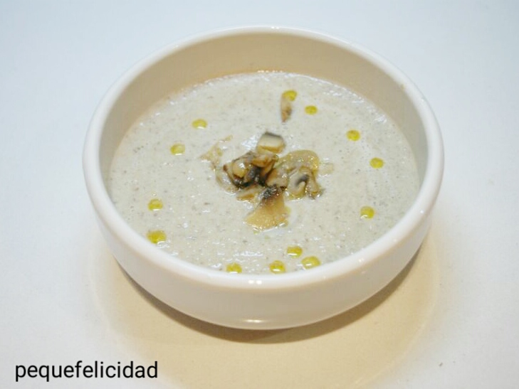 PEQUEfelicidad: COCINA CON TU PEQUE: CREMA RÁPIDA DE CHAMPIÑONES