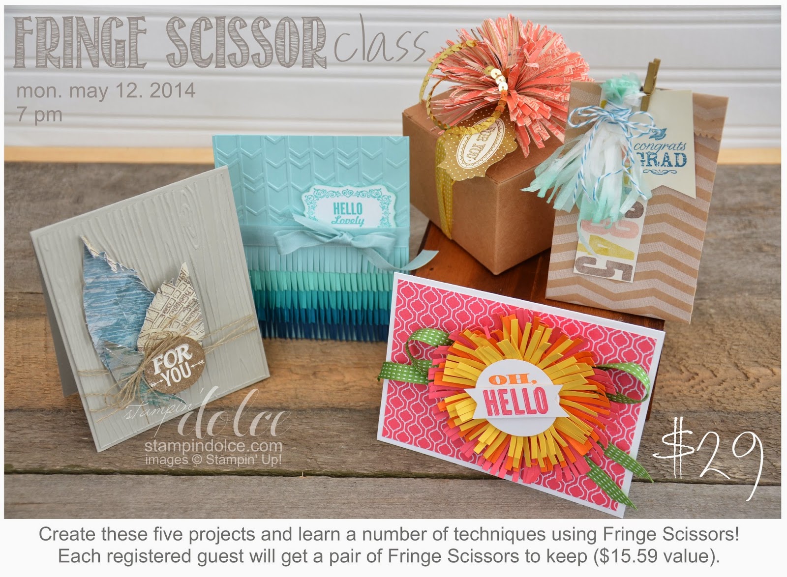 Stampin' Dolce: fringe scissor fun