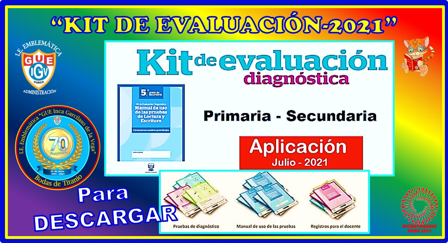 I.E. INCA GARCILASO DE LA VEGA Administración: KIT DE EVALUACIÓN DIAGNÓSTICA PRIMARIA y ...