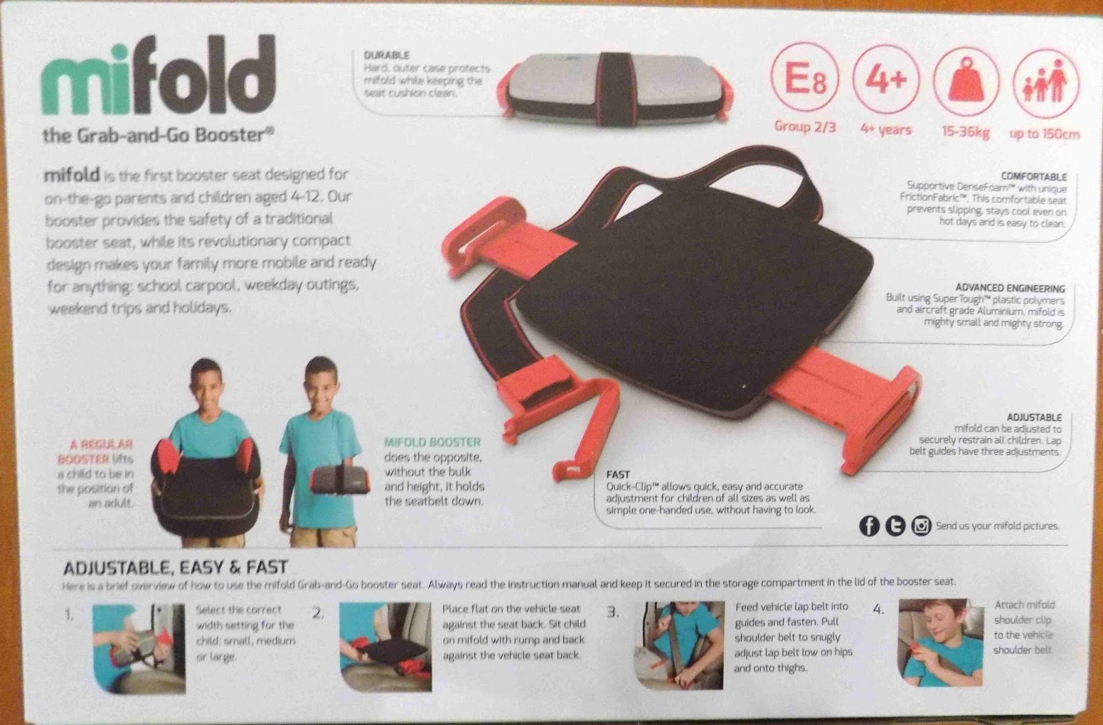 Madhouse Family Reviews: mifold - the Grab-and-Go Booster® seat review