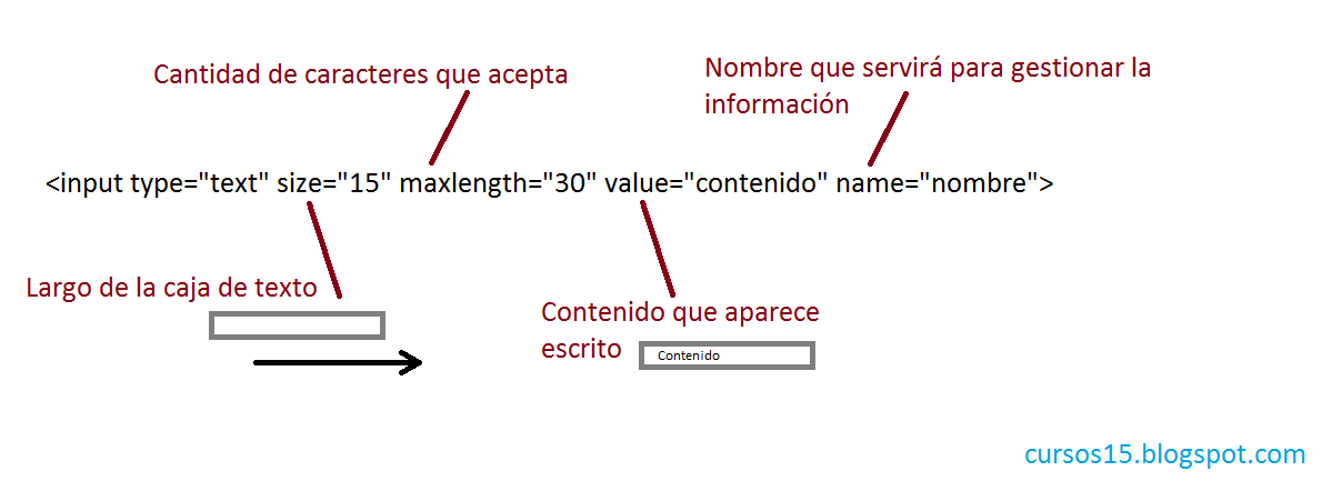 Cursos 15: Caja de texto en HTML