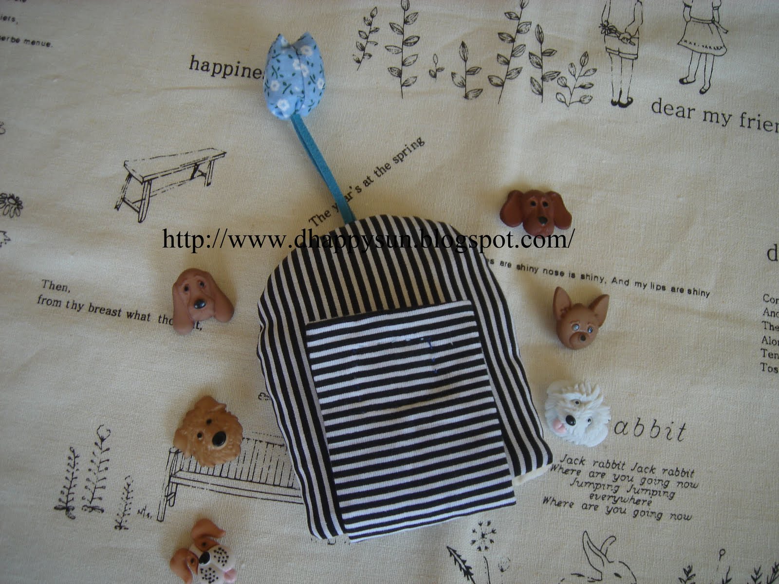 Handmade: Fabric key pouch