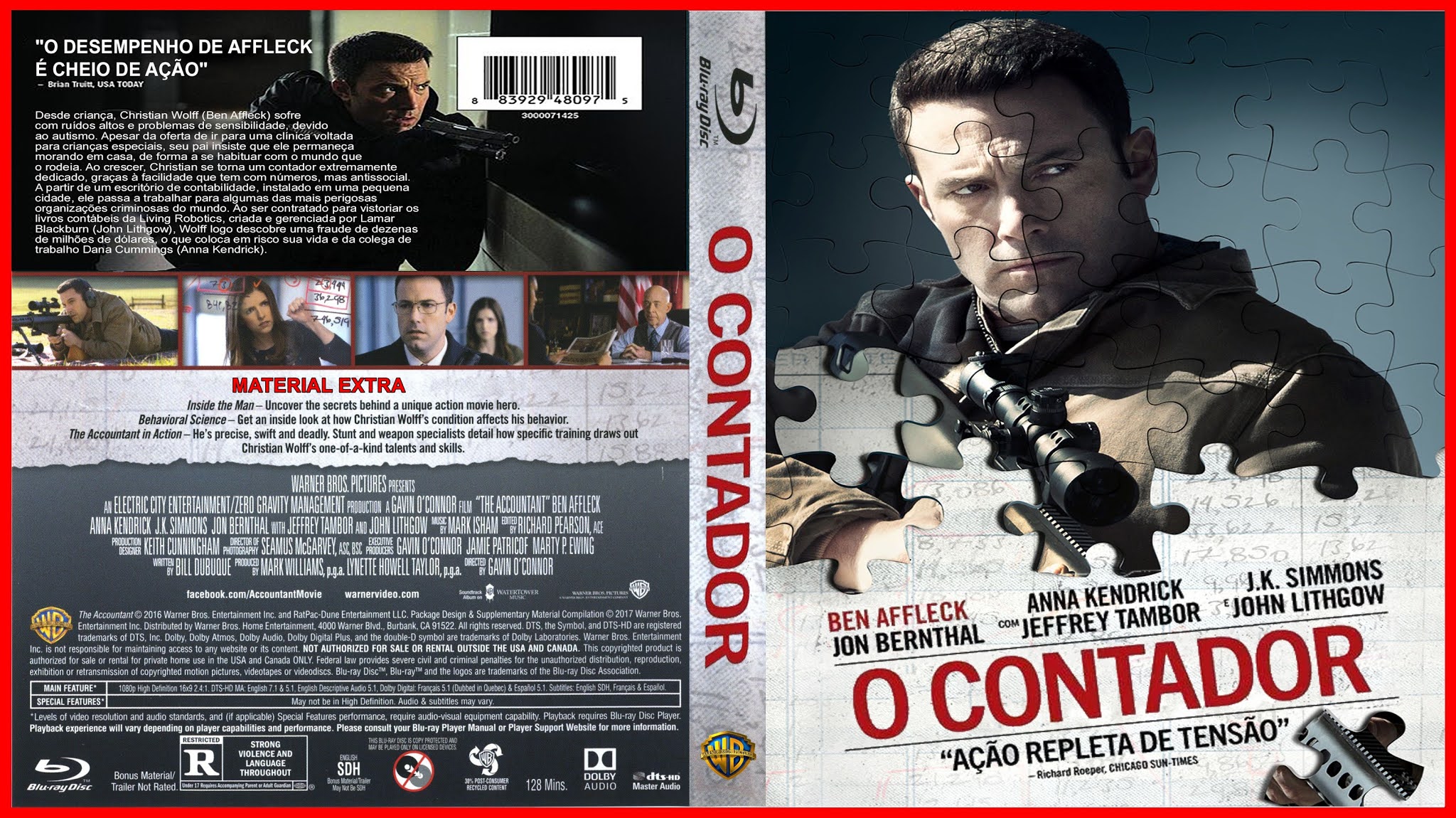 CAPAS DVD-R GRATIS: O Contador (2016) - Blu Ray