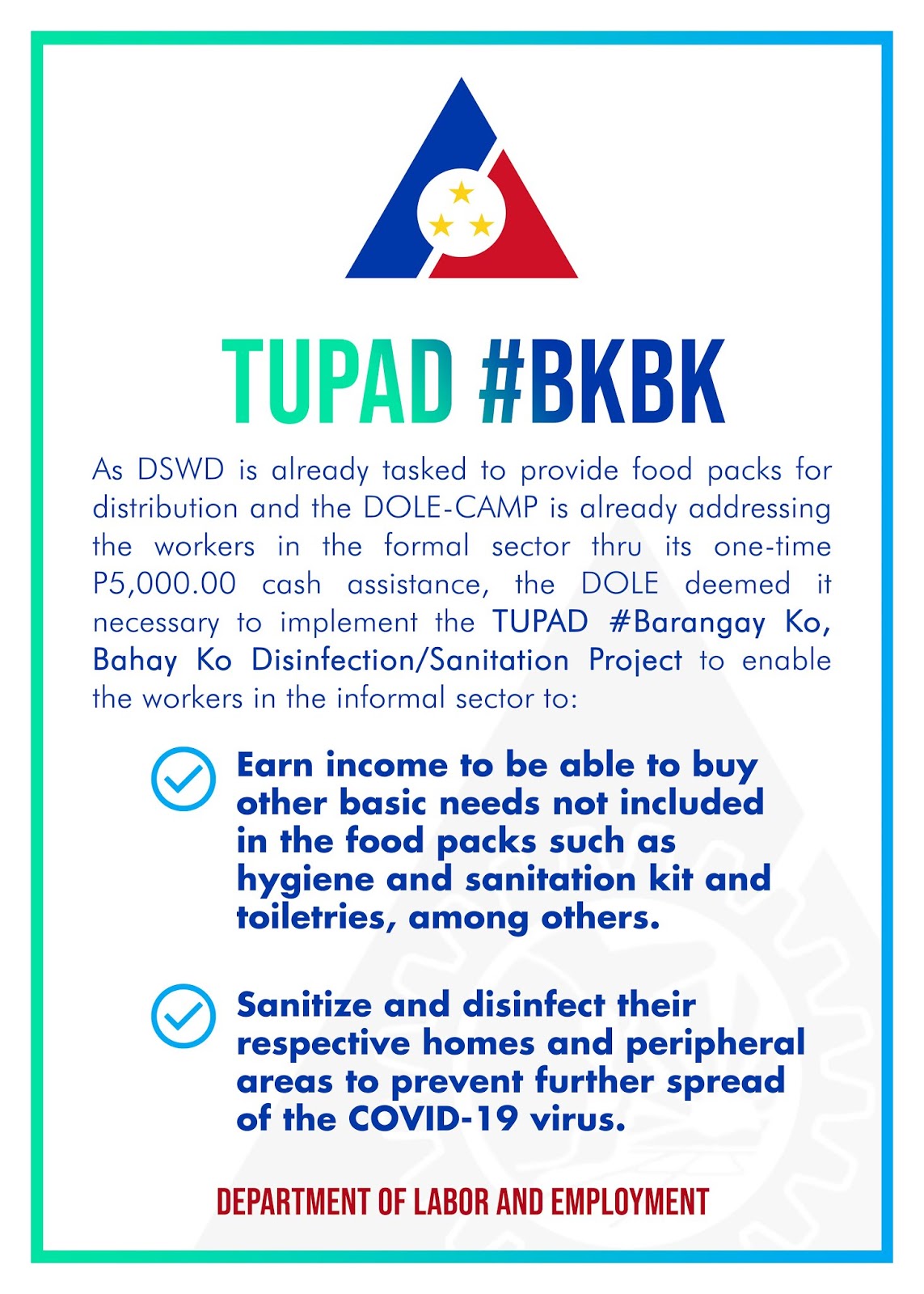 DOLE Davao del Norte: TUPAD #BKBK