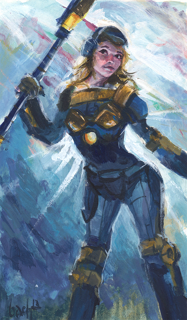 benjamin bach: Lux - Steel Legion-skin in acrylic