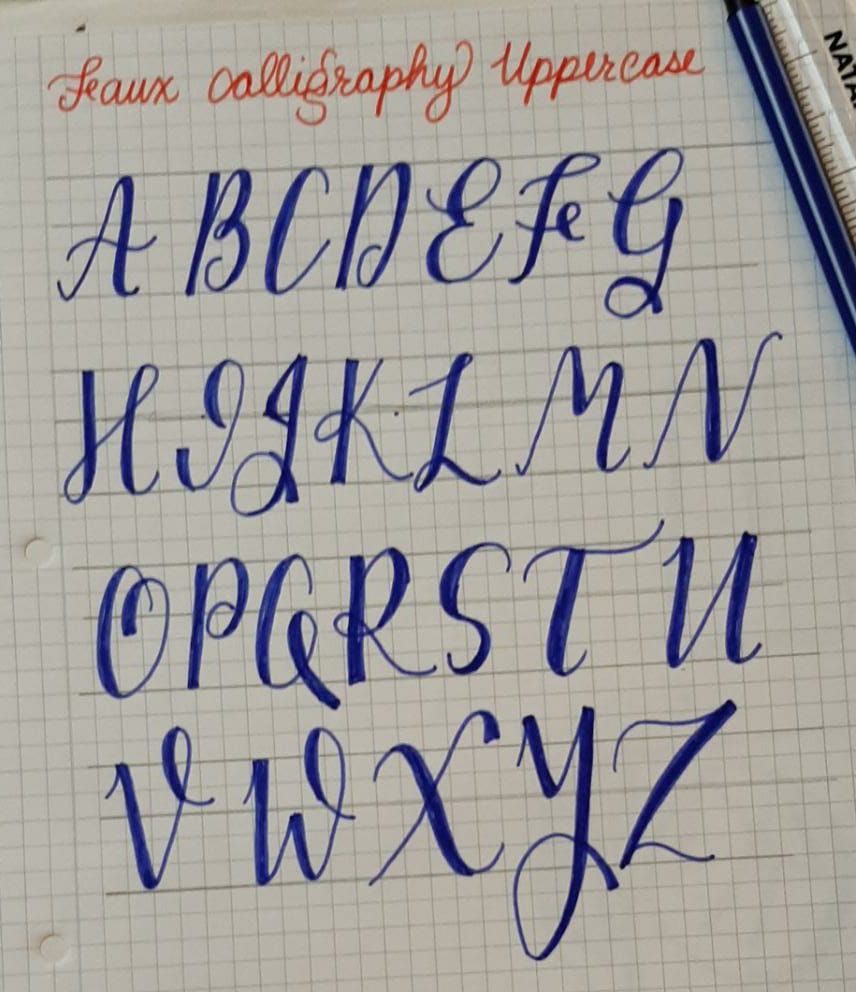 Faux Calligraphy - Calligraphy effects without a calligraphy pen