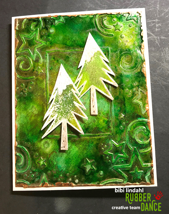 Embossed Shimmer Sheetz - Christmas Card