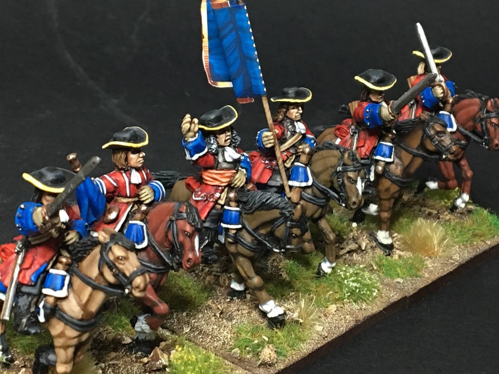 Spanish Lead Painting: 28mm Dutch Gardes du Corps, late XVII c.