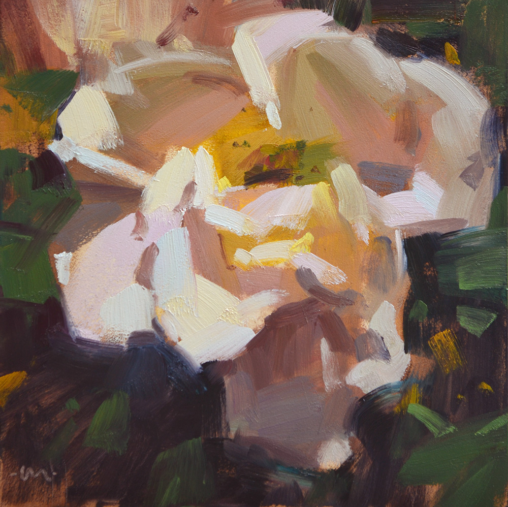 Carol Marine's Painting a Day: Droopy Rose