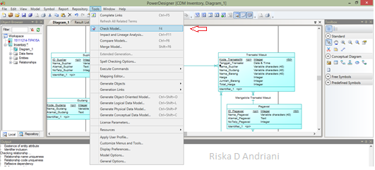 Tutorial Cara Membuat CDM, LDM, PDM dan SQL Database di PowerDesign