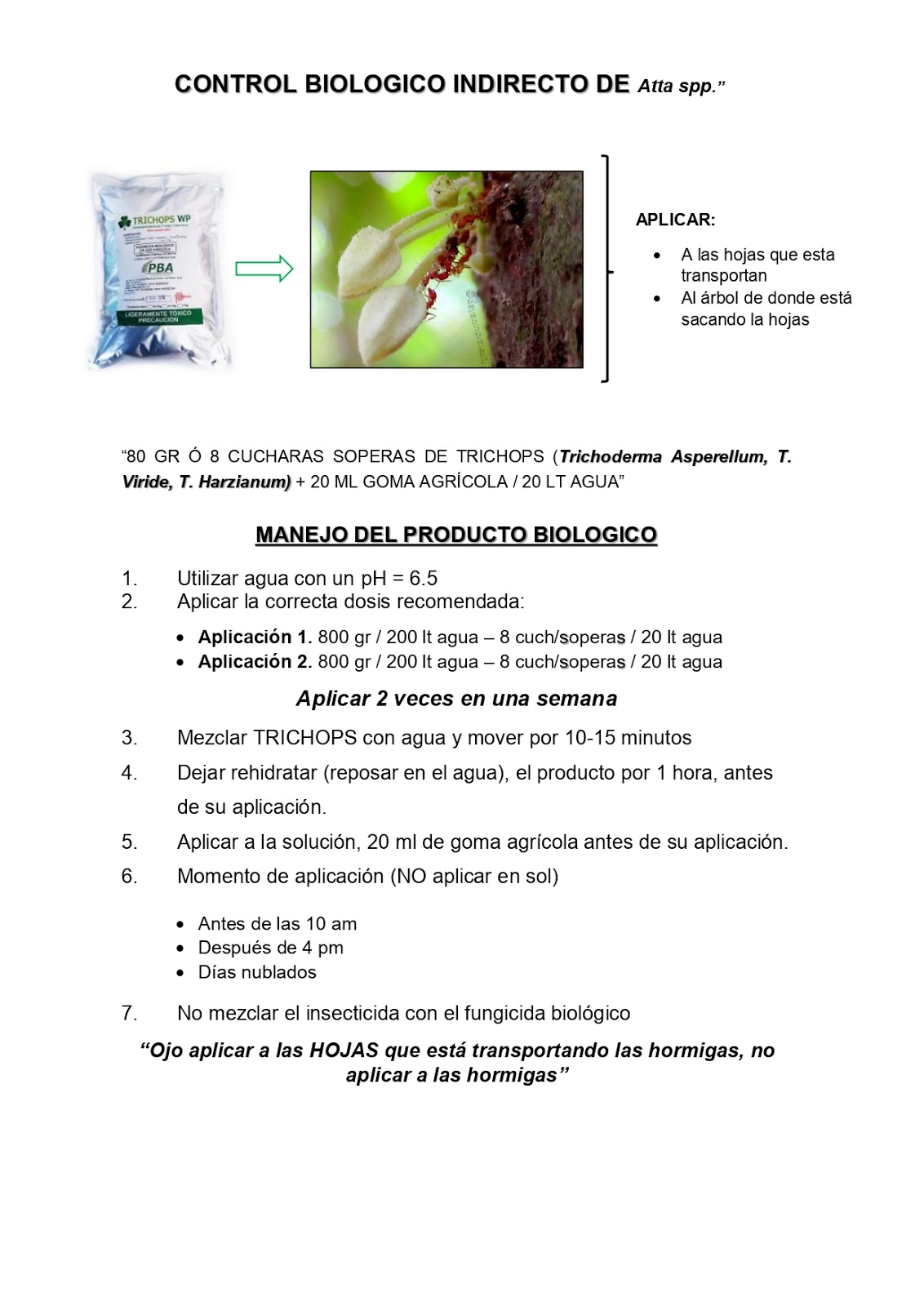 INSECTICIDAS Y FUNGICIDAS BIOLÓGICOS ~ DISTRIBUIDORA BIOSEMBRIOS