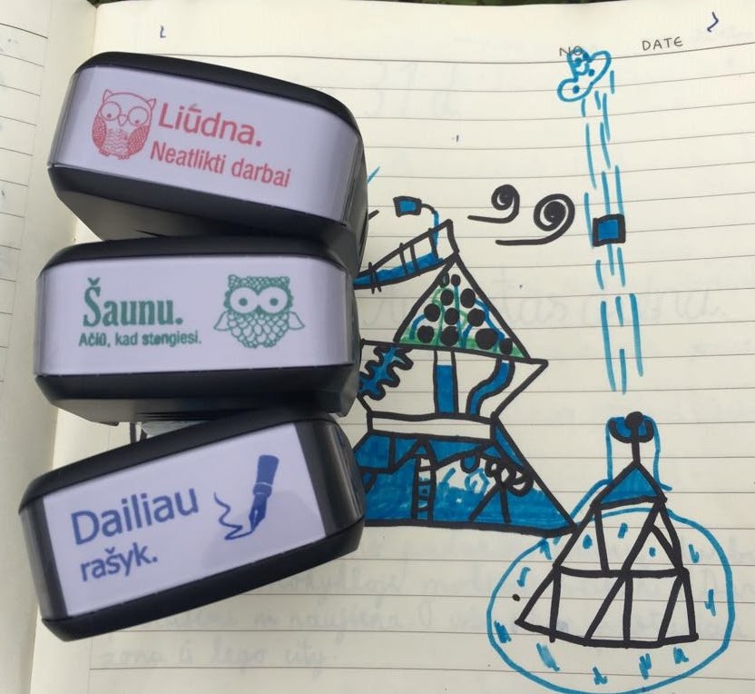 Antspaudai mokytojams, antspaudai vaikams, antspaudų gamyba.