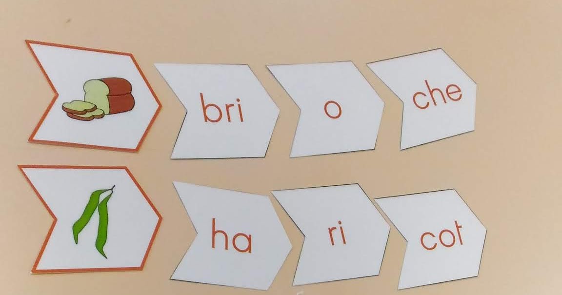 Bonjour Maitresse !: Puzzle des mots de 3 syllabes