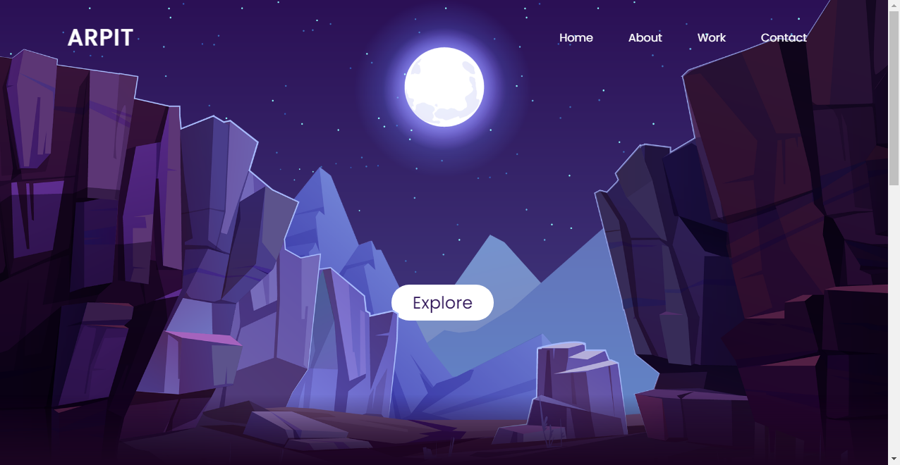 GitHub - ArpitPy/Night-Theme-Website: An animated website created using ...