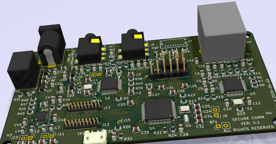 PCB looks just like the 3d rendering ;-) Update Secure Comm