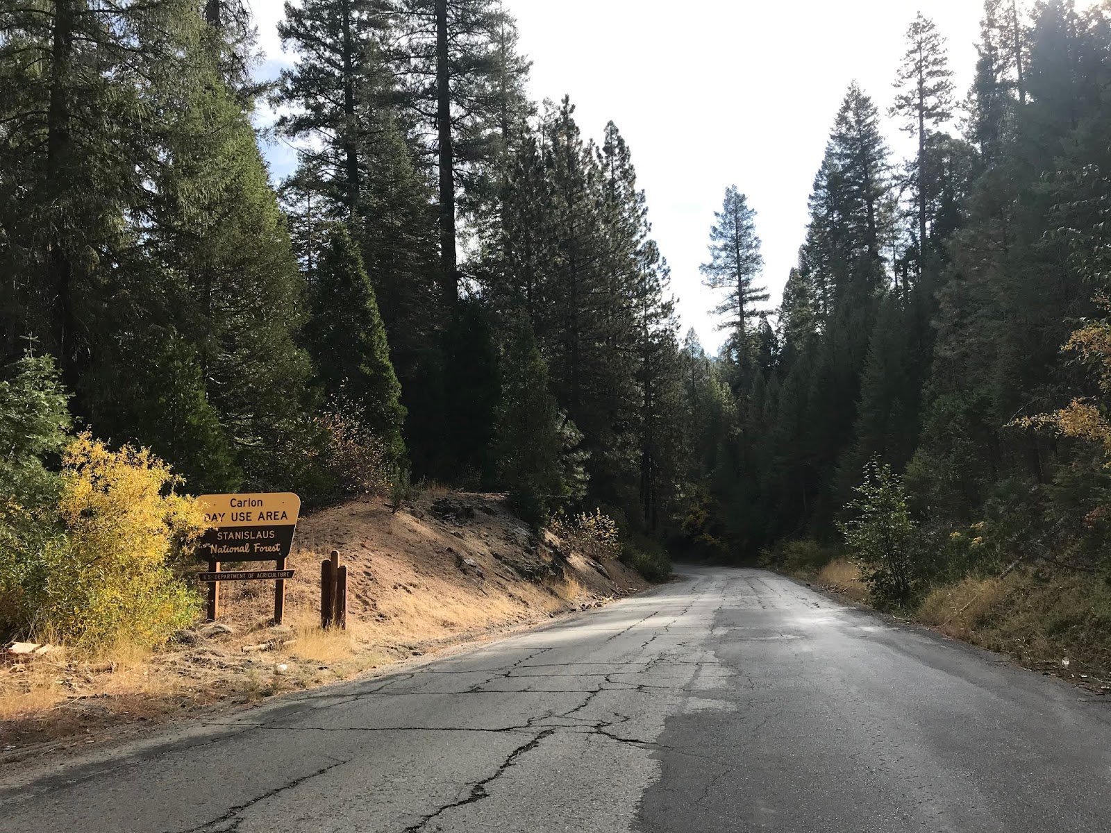 Old California State Route 140 and California State Route 120 entrances ...