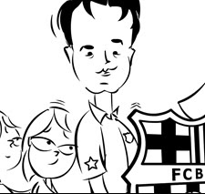 Andres Iniesta para colorear - COLOREA TUS DIBUJOS