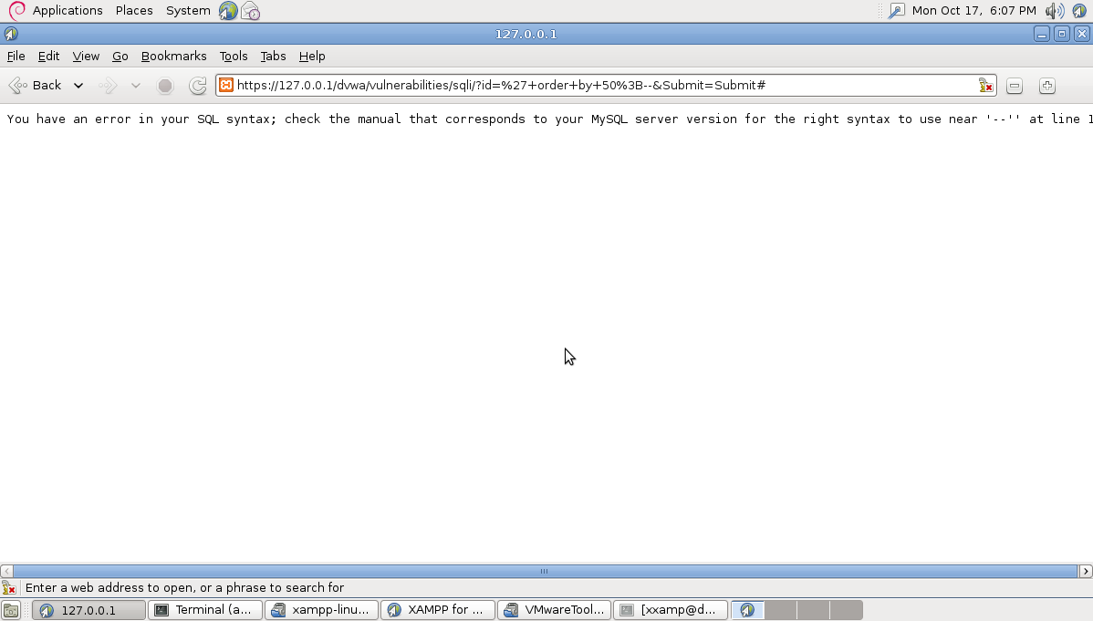 Security Padawan: Basic SQL Injection on MYSQL part 1