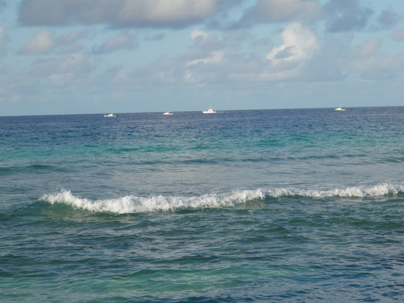 Quiet Reflections of Barbados: Morning bathers, Off to go fishing ...