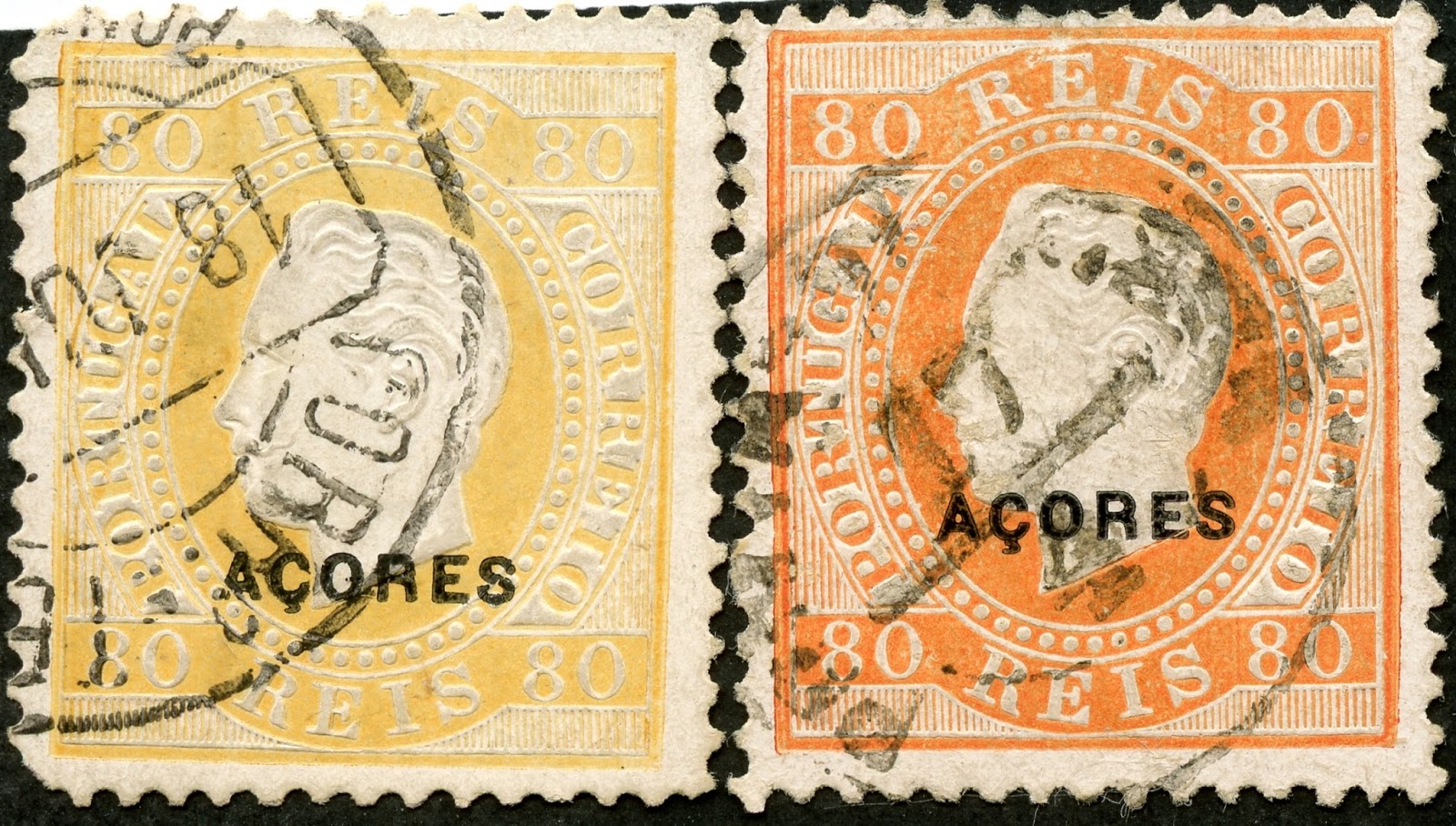 Big Blue 1840-1940: Azores 1868 - 1911 - a closer look at the stamp issues