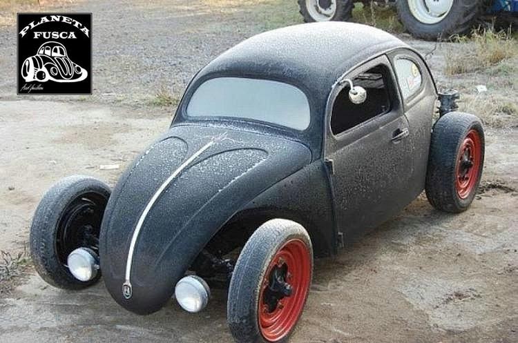 Hot Rod e Kustom: Mini VW Fusca estilo Hoodride.