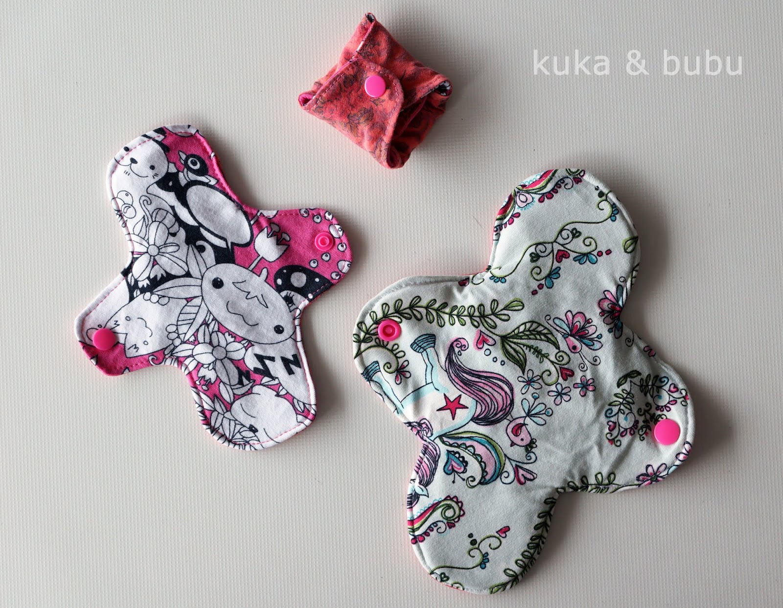 kuka and bubu: Más salvaslips de tela – More cloth pads