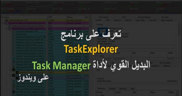 تعرف على برنامج TaskExplorer البديل الأقوى لأداة Task Manger