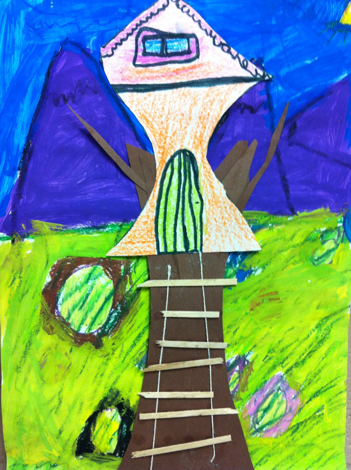 ChumleyScobey Art Room: 1st Grade Treehouses