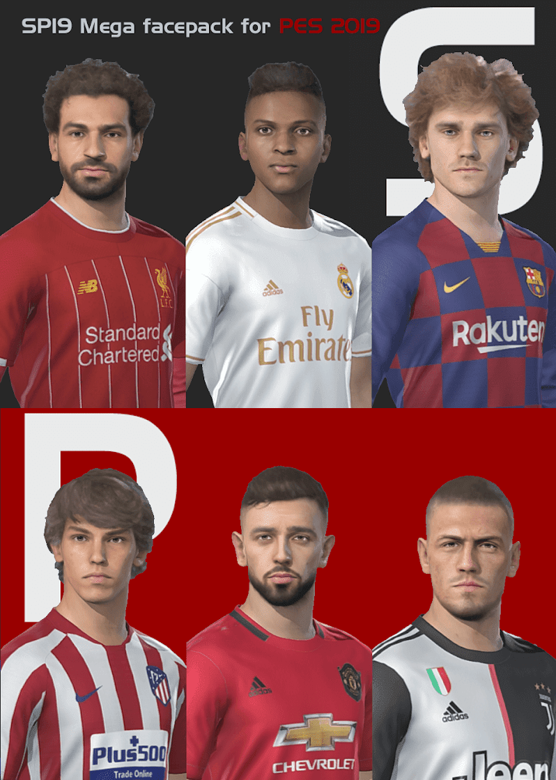 PES 2019 SmokePatch Mega Face Pack V4 ~ PES PATCH | FIFA MODS | GAMES PC
