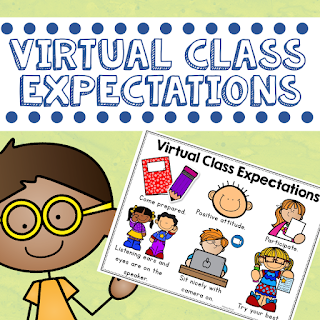 Ms. Moran's Kindergarten: Virtual Class Expectations for Google Slides™