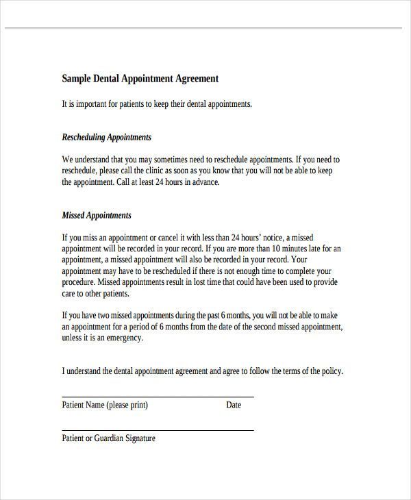Dentist Appointment Letter Template ~ Resume Letter
