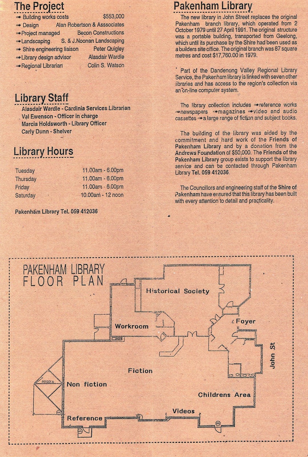 Casey Cardinia - links to our past: Construction of the Pakenham ...