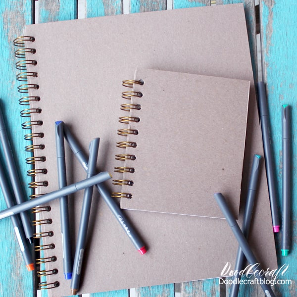 Character Notebooks Made with Cinch Binding Tool