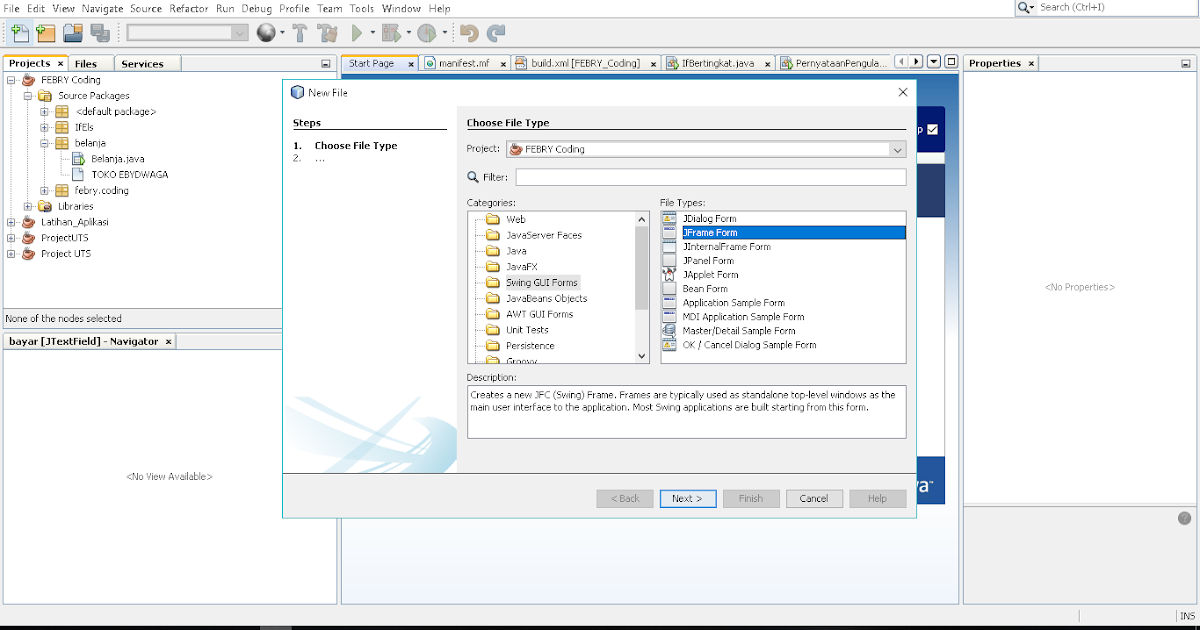 My Blog: MEMBUAT APLIKASI PEMBAYARAN SEDERHANA MENGGUNAKAN JAVA NETBEANS
