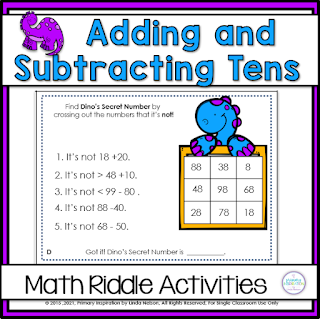 Primary Inspiration: Missing Addends Riddle Cards - Monkey Madness!