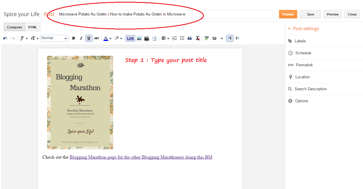 How to Set Permalinks for your posts in Blogger