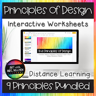 Principles of Design Interactive Worksheets for Distance Learning | Art ...