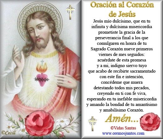 ® Santoral Católico ®: ORACIONES AL SAGRADO CORAZON DE JESUS