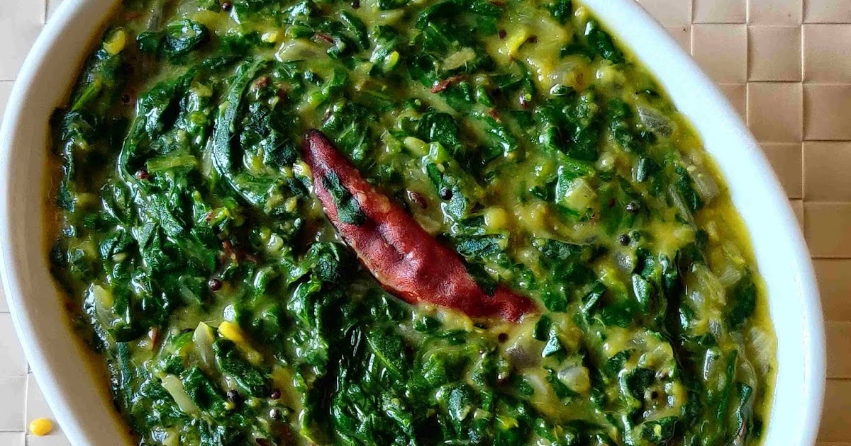 Palak keerai masiyal | Palak keerai kadayal | Moong dal palak South ...